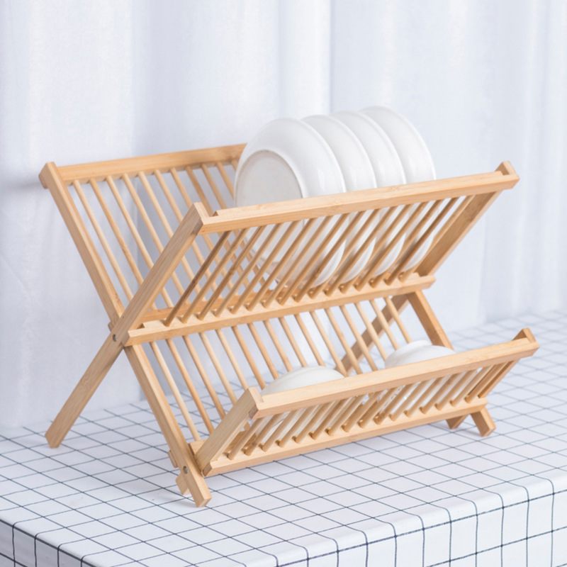 Collapsible Dish Drainer / Foldable Bamboo Dish Rack – GreenLivingLife