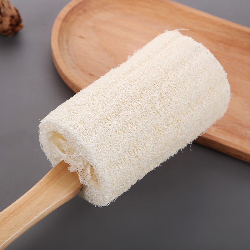 Long Handle Loofah Scrubber / Natural Loofah Bath Brush – GreenLivingLife