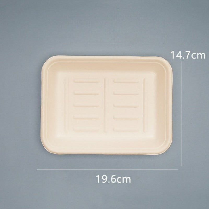 Rectangle Disposable Plate / Compostable Disposable Food Tray ...