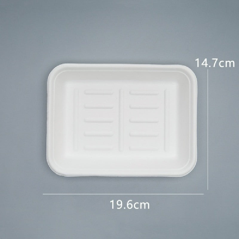 Rectangle Disposable Plate / Compostable Disposable Food Tray ...