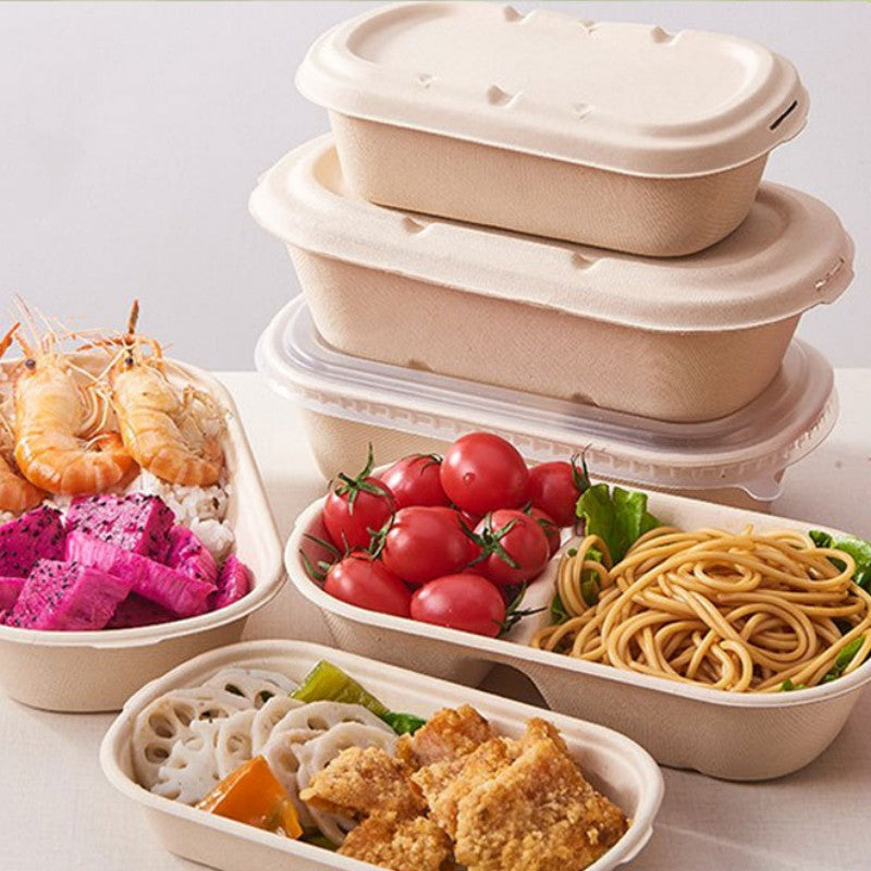 Disposable Compartment Food Containers with Lids for Takeout Food ...