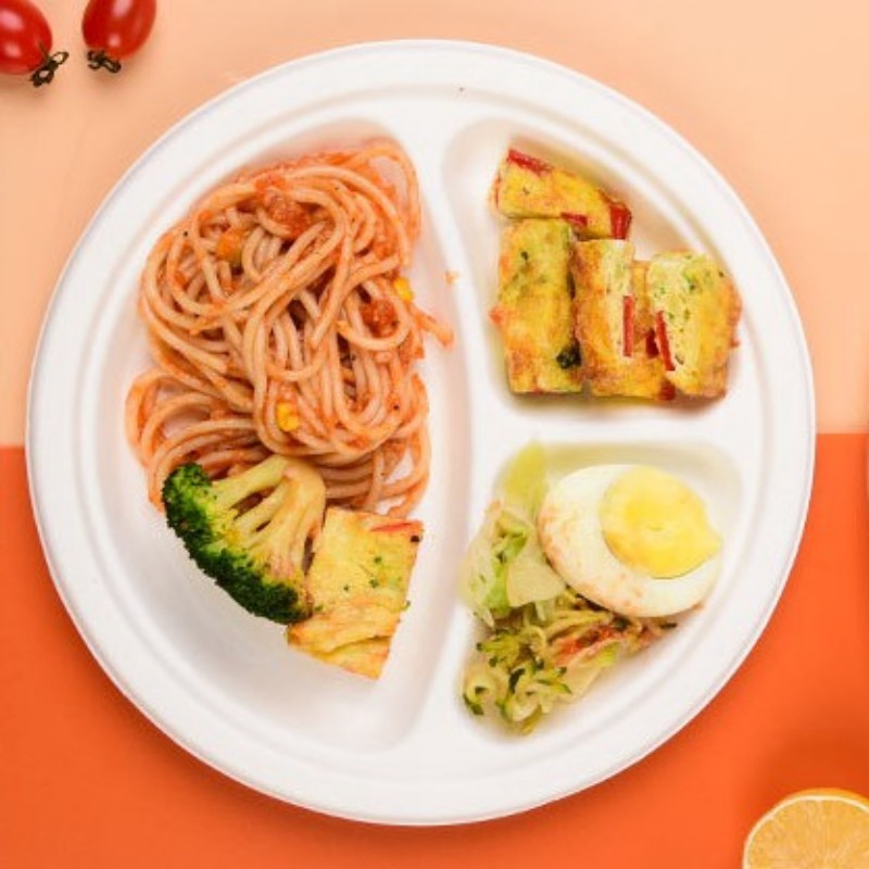 Disposable Compartment Paper Plates for Parties / To-go Food / BBQ ...