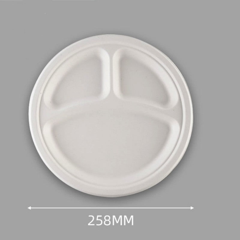 Disposable Compartment Paper Plates for Parties / To-go Food / BBQ ...